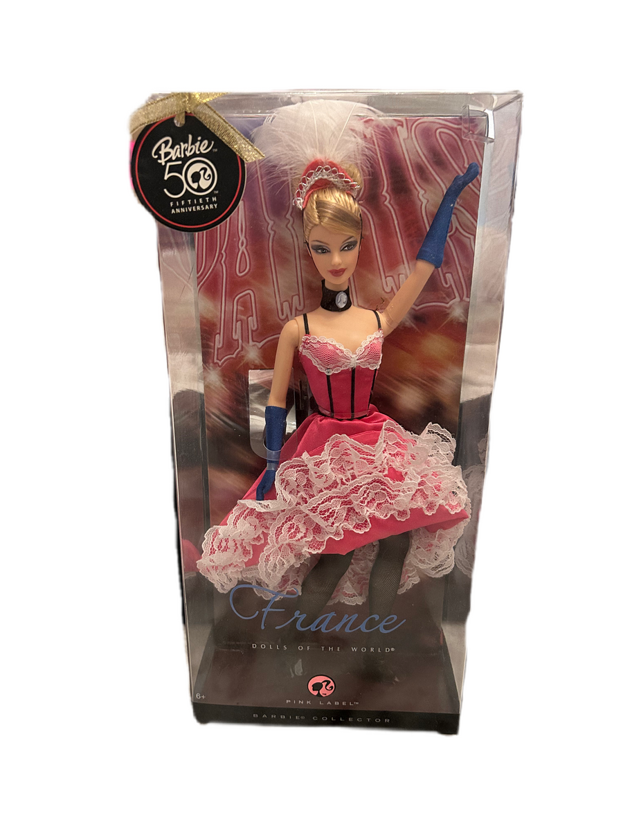 Barbie Collector, Pink Label, Dolls of the World France, Barbie 50th A ...