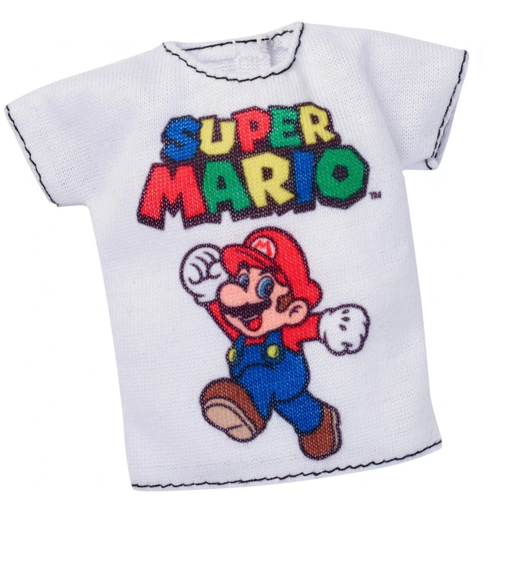 Barbie Super Mario Fashions Pack - White Mario T-Shirt – A Toy Store On ...