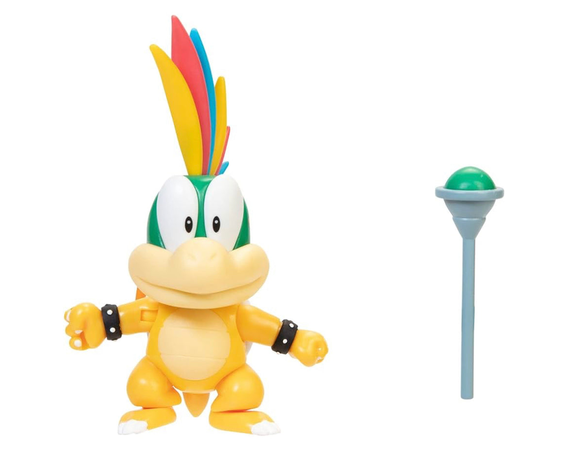 Nintendo Super Mario 4” Orange Shell Lemmy with Magic Wand 2023 Action ...