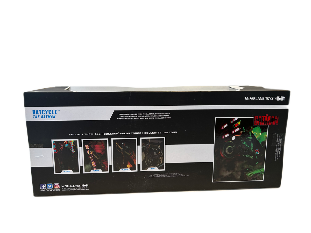 McFarlane 2022 DC Multiverse Batcycle The Batman Vehicle 7" Scale – A ...