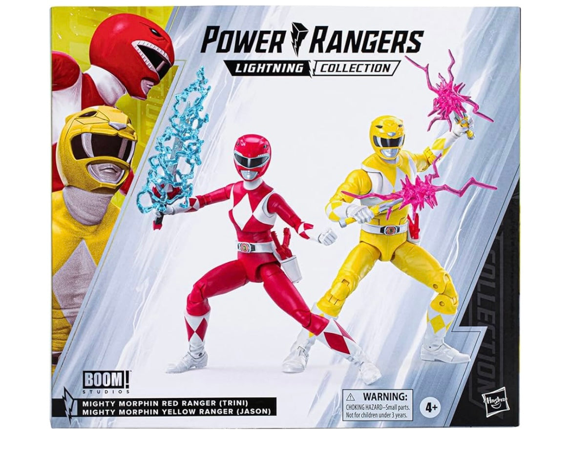 Power Rangers Lightning Collection Mighty Morphin Yellow Ranger & Red ...